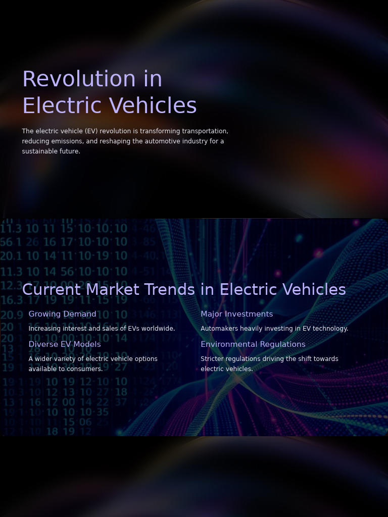 Revolution in Electric Vehicles | PDF