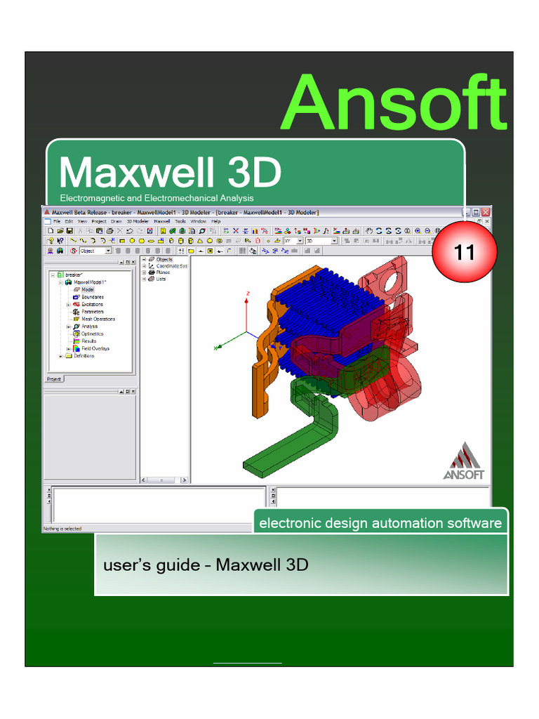 Ansoft Maxwell v11 Userguide | PDF | Window (Computing) | Graphical User Interfaces