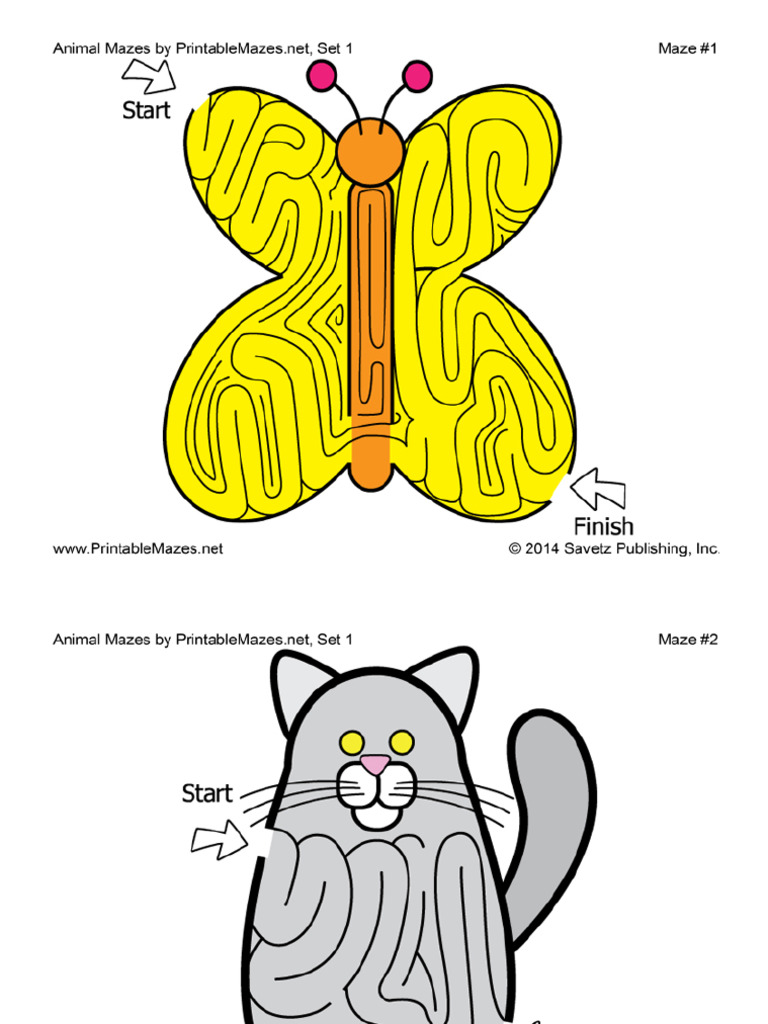 Animal_Mazes_Set_1 | PDF