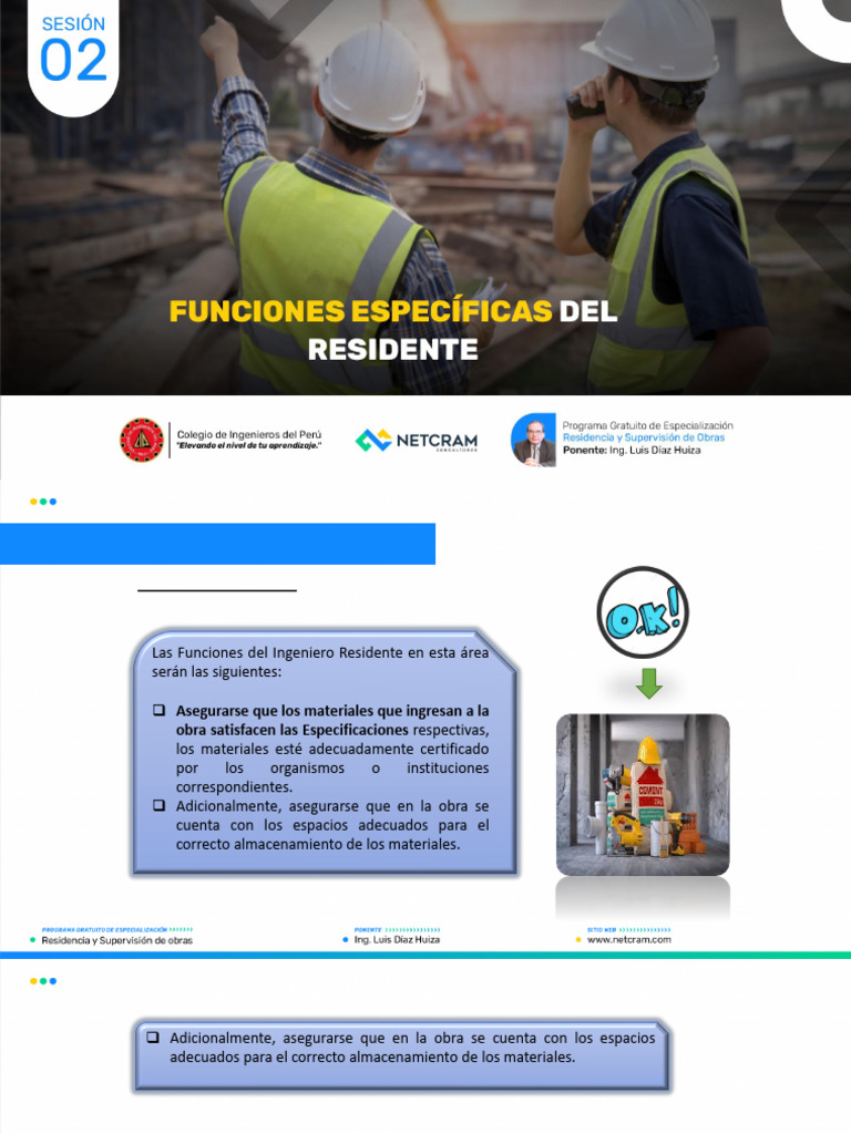 Sesion 02 - Residencia y Supervisión de Obras | PDF | Contratista ...