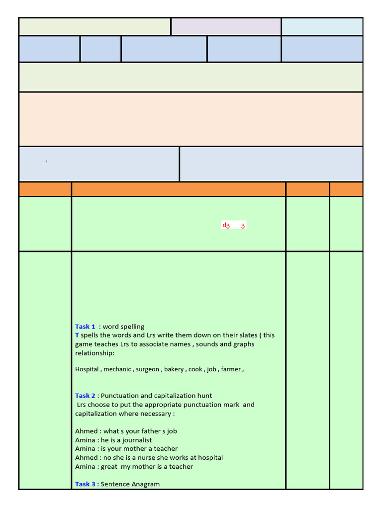 Jobs and Occupations Lesson Plan | PDF | Teachers | Applied Linguistics