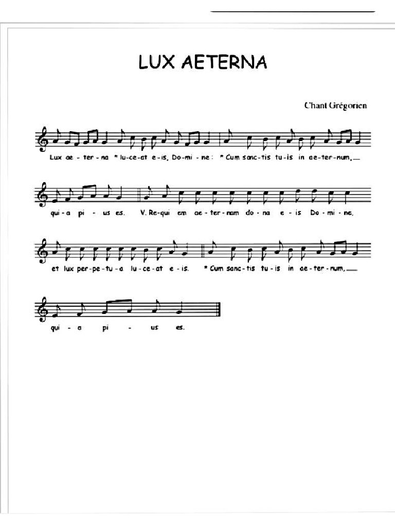 Lux Aeterna | PDF