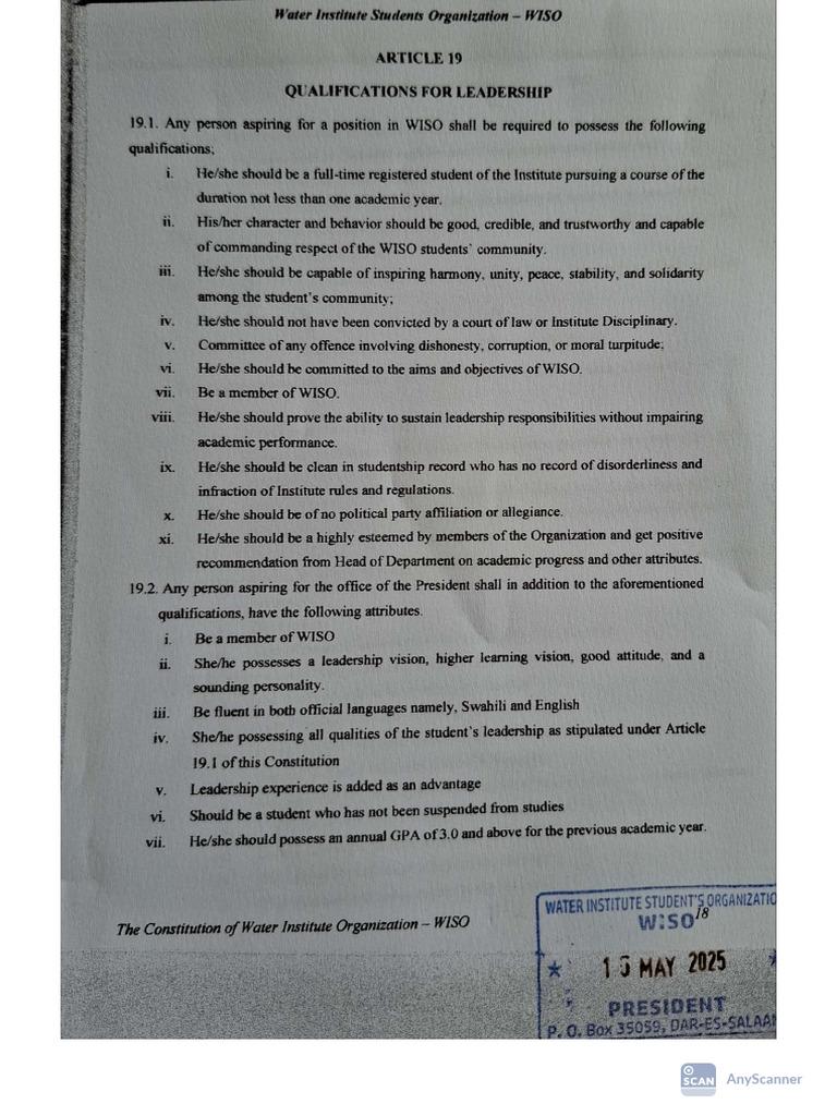 Qualifications For Leadership | PDF