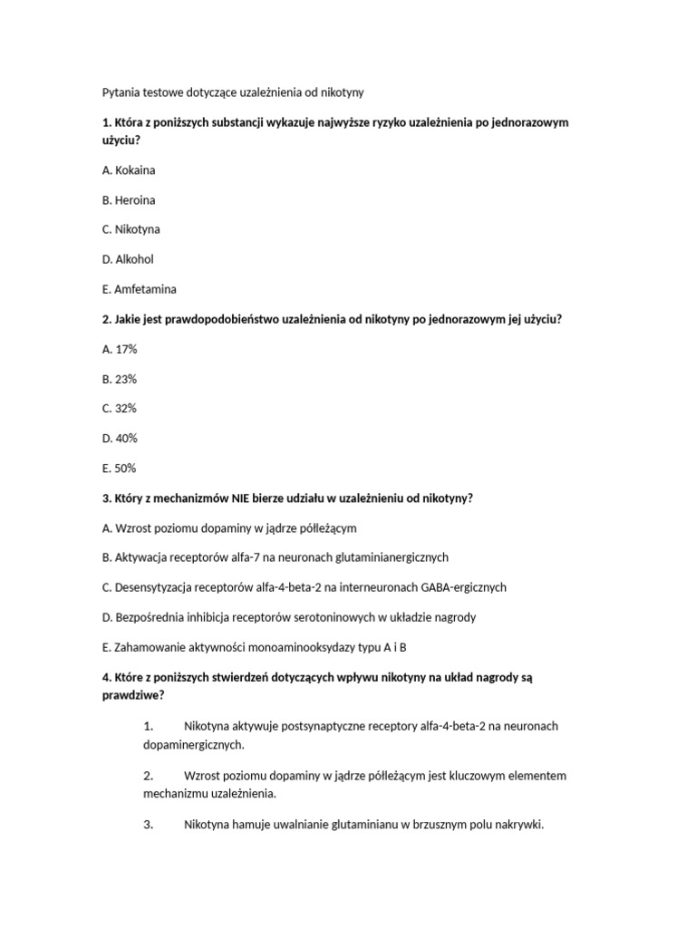 Nikotyna | PDF