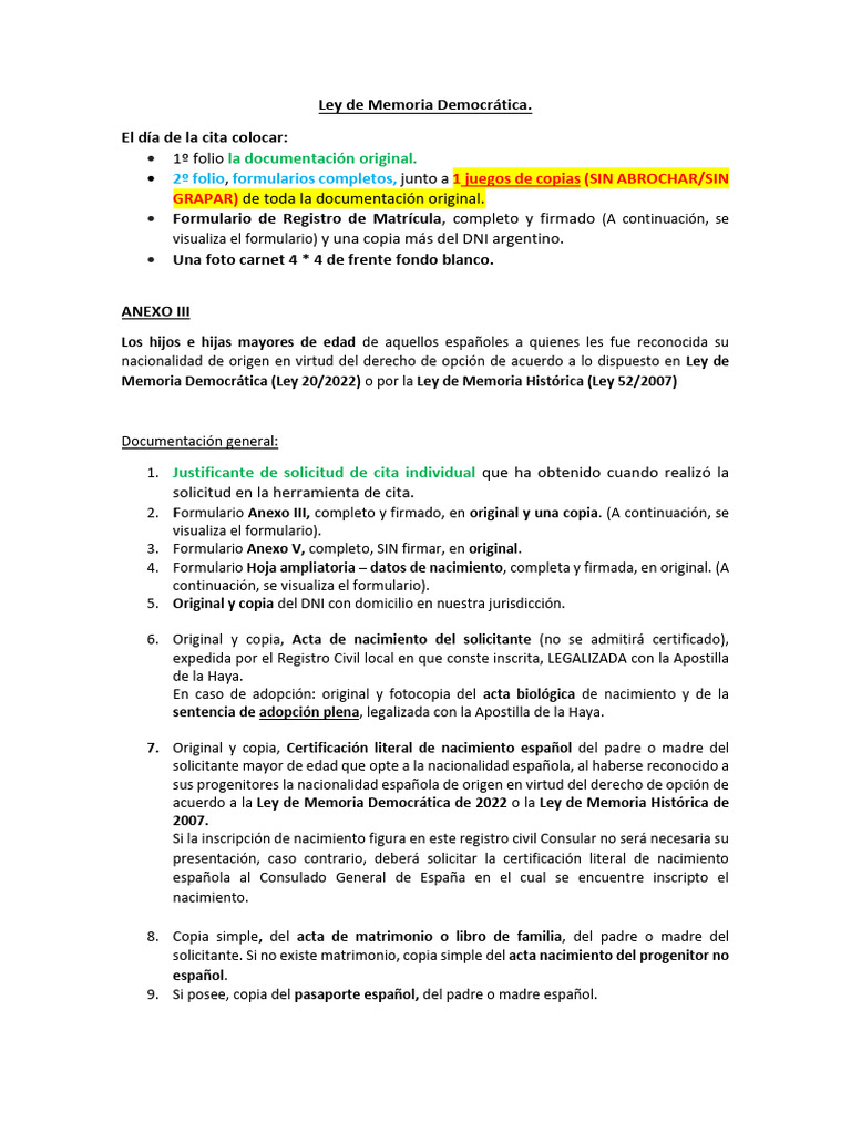 Anexo III. Instrucciones y formularios | PDF | Cónsul (representante) | Justicia