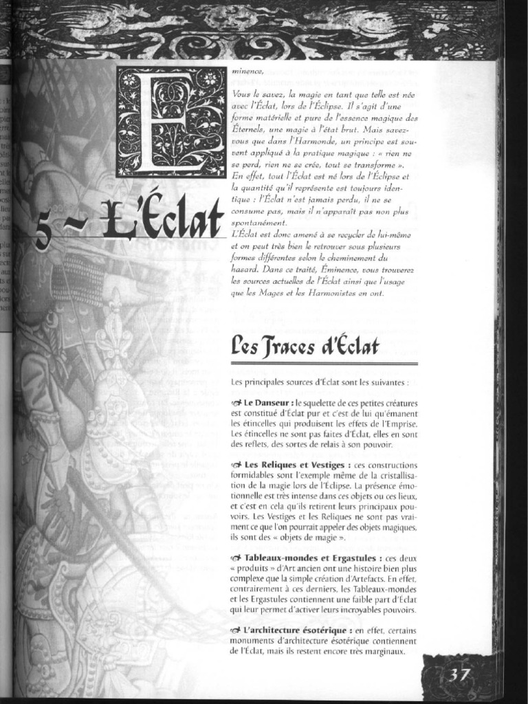 Agone - L'Art de La Magie - 37-38 - L'Eclat | PDF