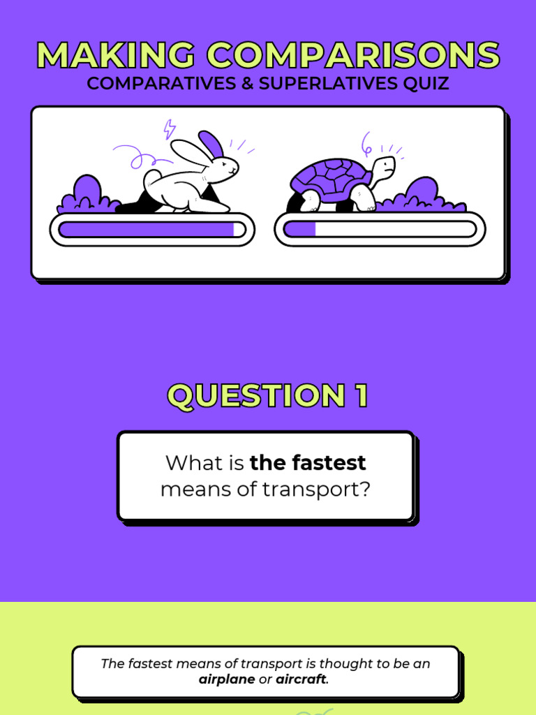 Comparatives and Superlatives Quiz | PDF