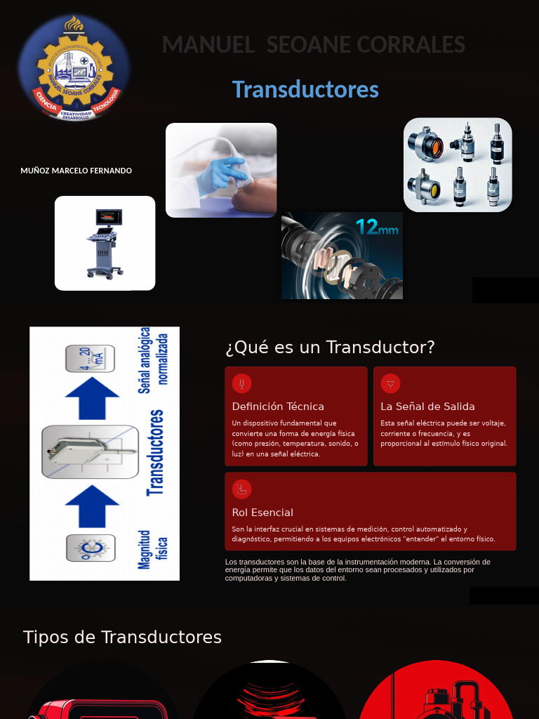 Transductores: Definición y Tipos | PDF | Ultrasonido | Ingenieria ...