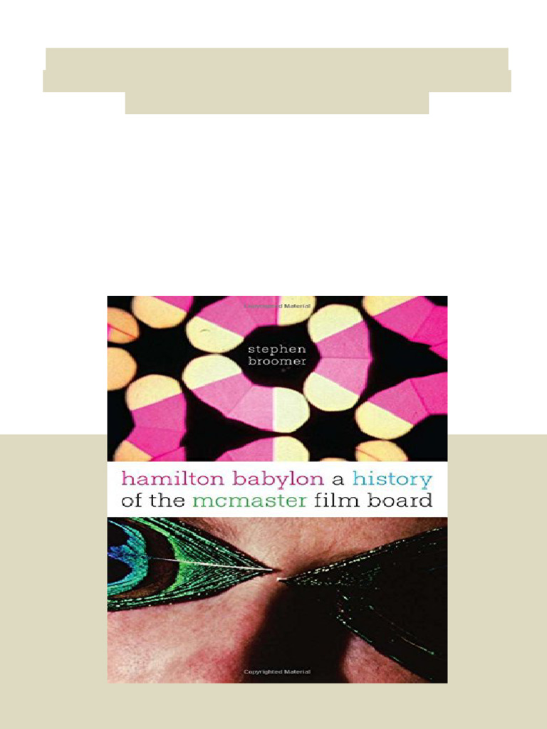 (Ebook) Hamilton Babylon: A History of the McMaster Film Board by Stephen Broomer ISBN ...