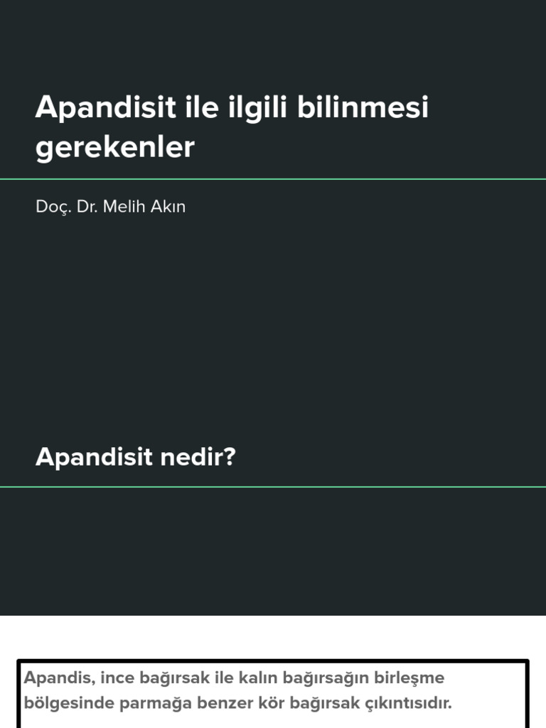 Apandisit | PDF