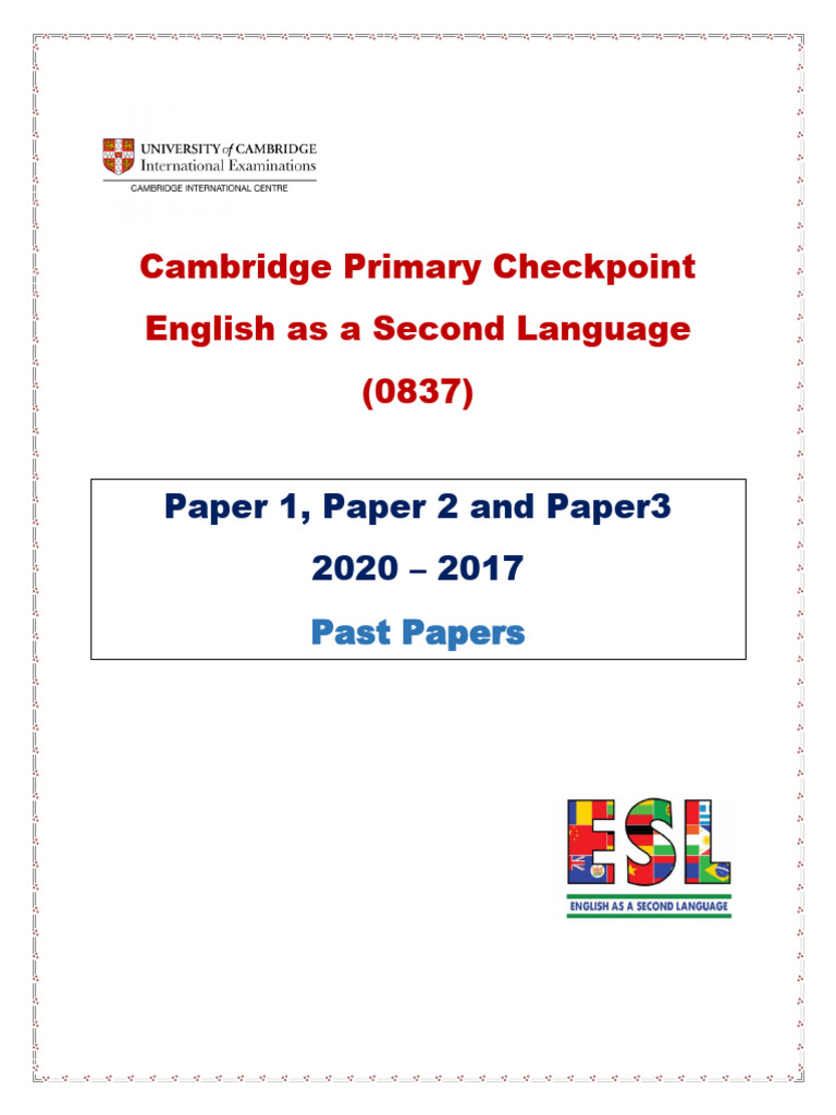 Cambridge Primary Checkpoint | PDF