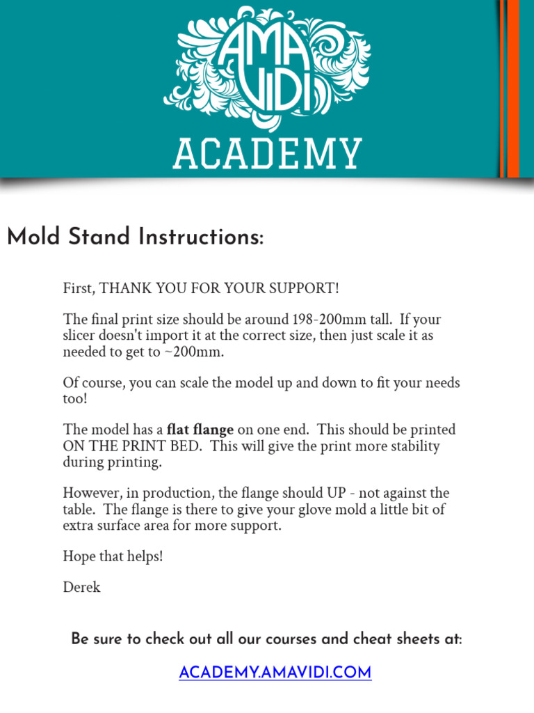 Mold Stand Instructions 1.1-2 | PDF