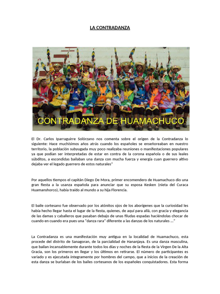 La Contradanza | PDF | Bailes | Ropa
