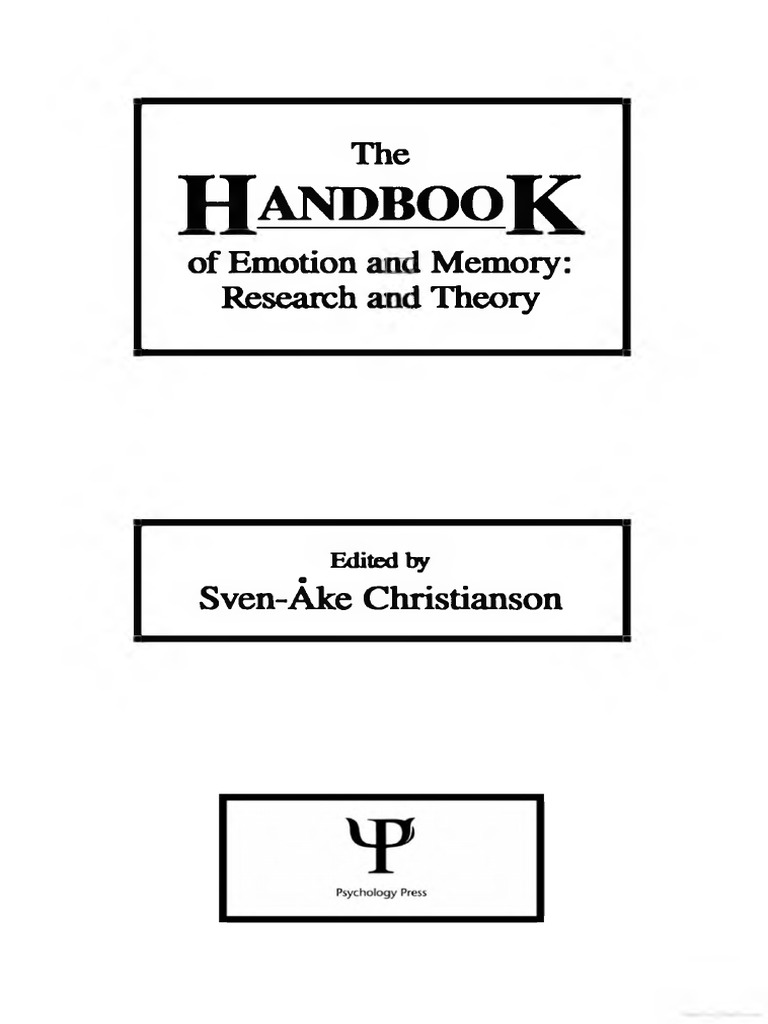 Handbook of Emotion and Memory | PDF | Grief | Psychological Trauma
