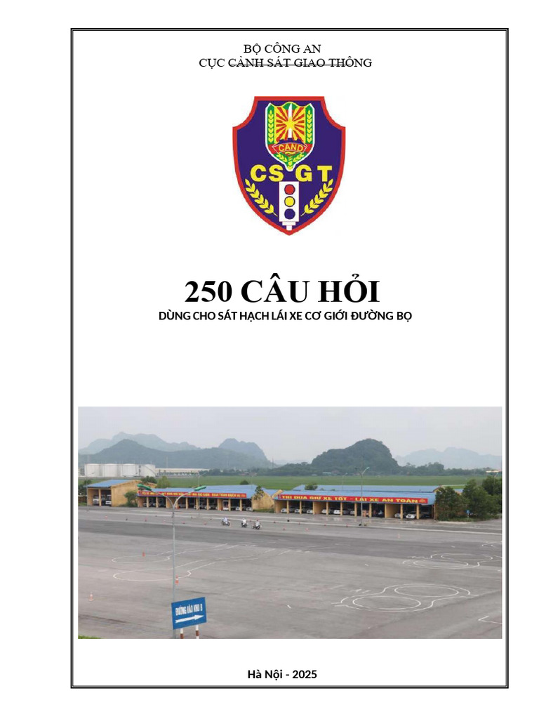 250 Câu Hỏi Hạng a Và a1 - Copy (1) | PDF