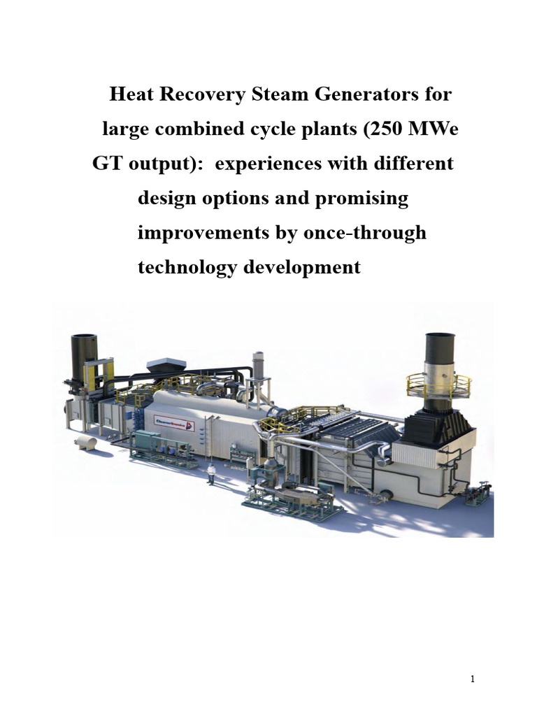 HRSG Design Options for Combined Cycle Plants | PDF | Sustainable ...
