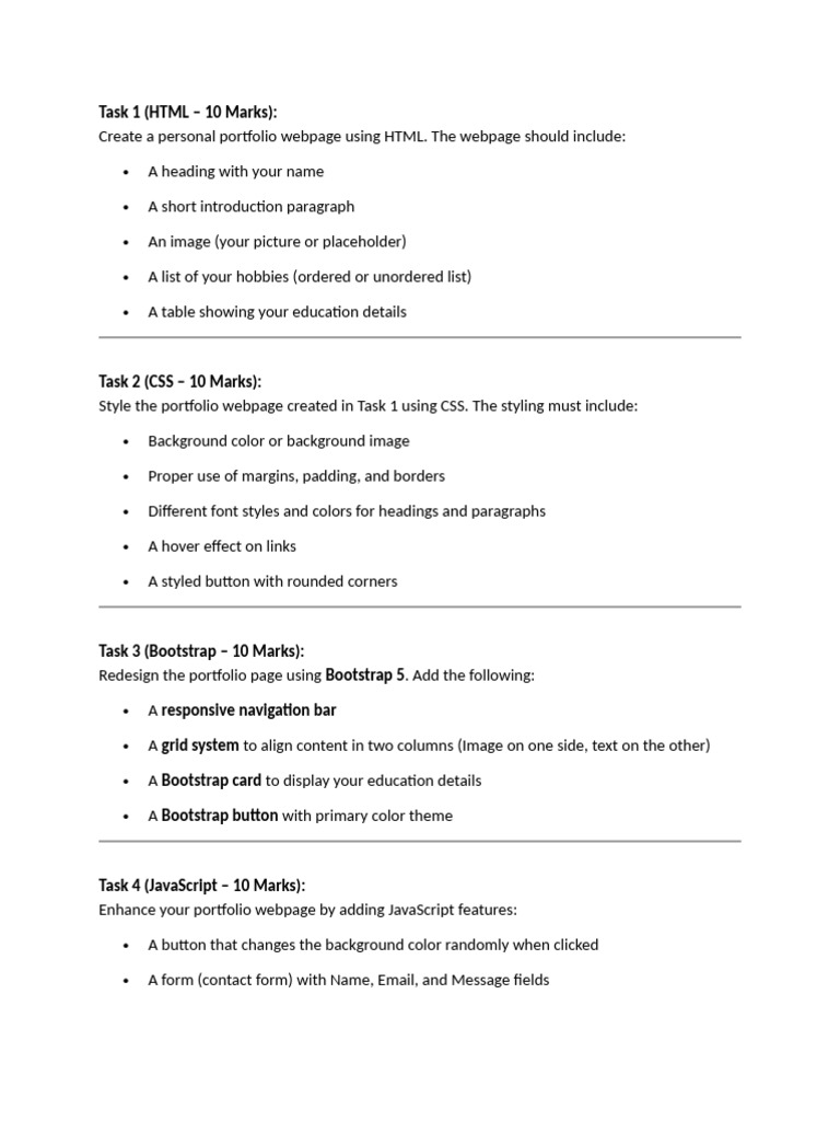 Advance Web Lab Tasks Summer | PDF