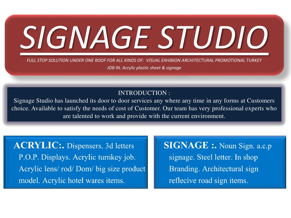 SIGNAGE Presentation | PDF