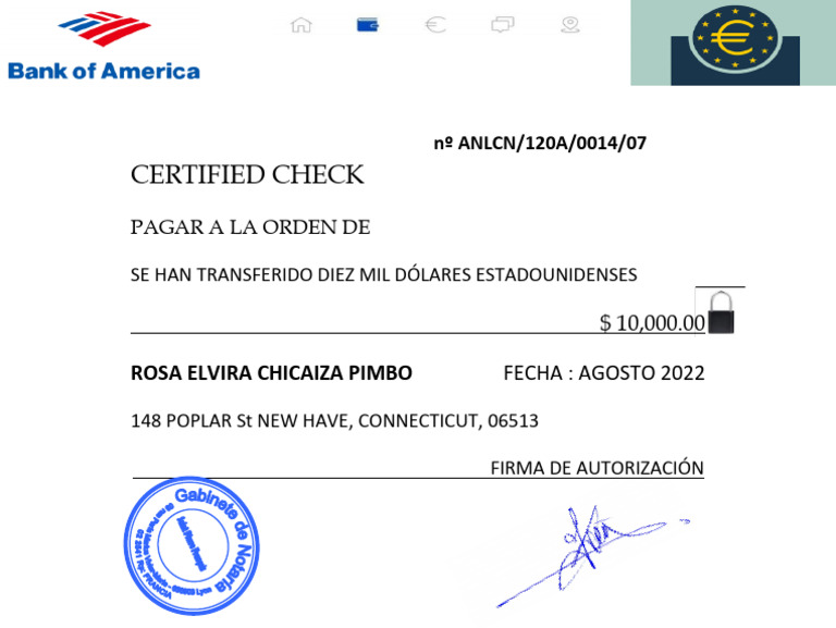 Certified Check | PDF