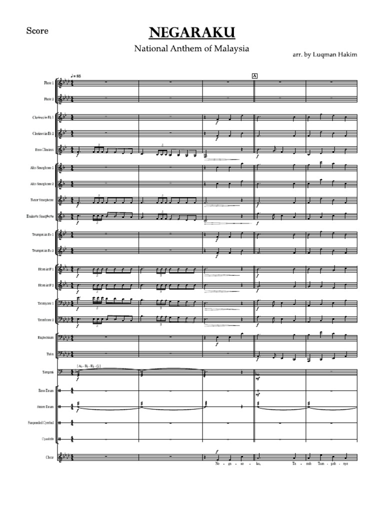 Negaraku Malaysia Anthem | PDF