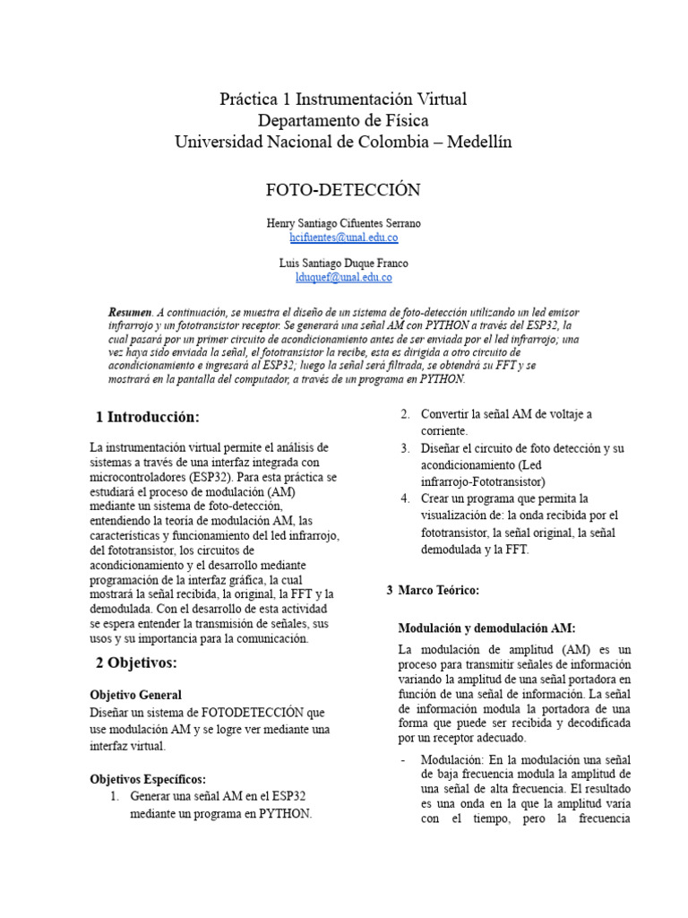 Pre-Informe Practica 1 Instrumentación Virtual.docx | PDF | Transistor | Diodo emisor de luz