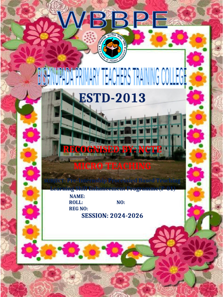 Micro Teaching Pre-Internship Program | PDF