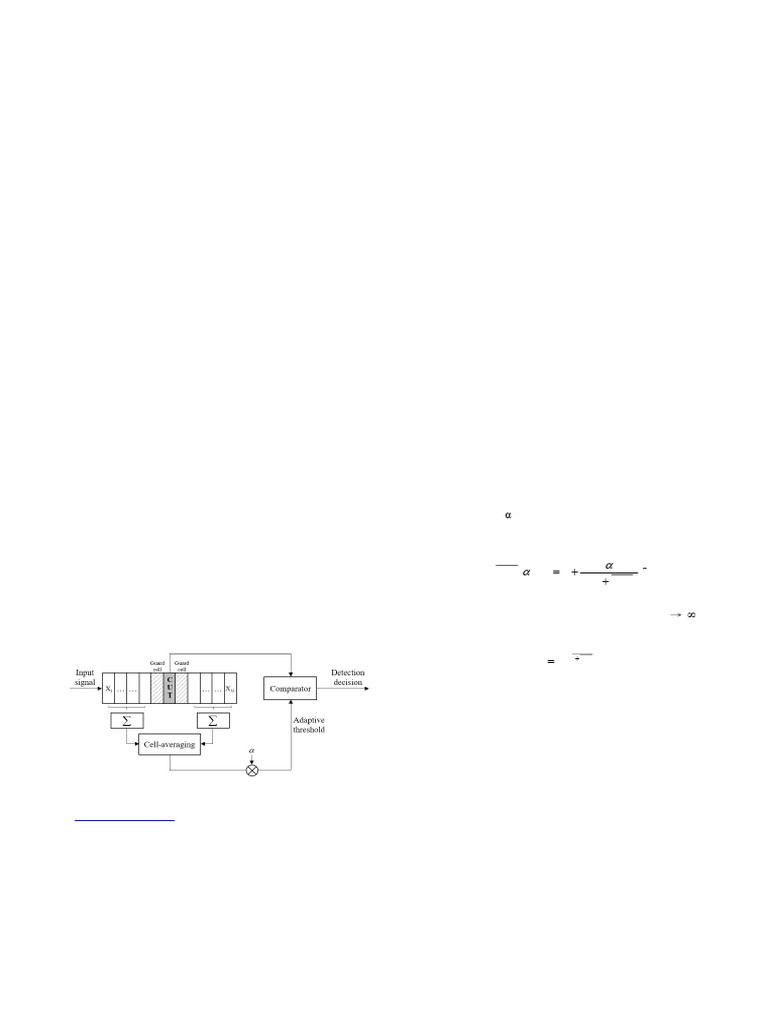 CFAR Algorithm for B-mode Image Detection | PDF | Signal To Noise Ratio ...