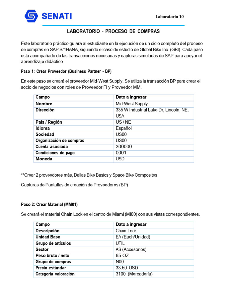 Ejemplo-S10 Laboratorio - Proceso - Compras. | PDF | Economias