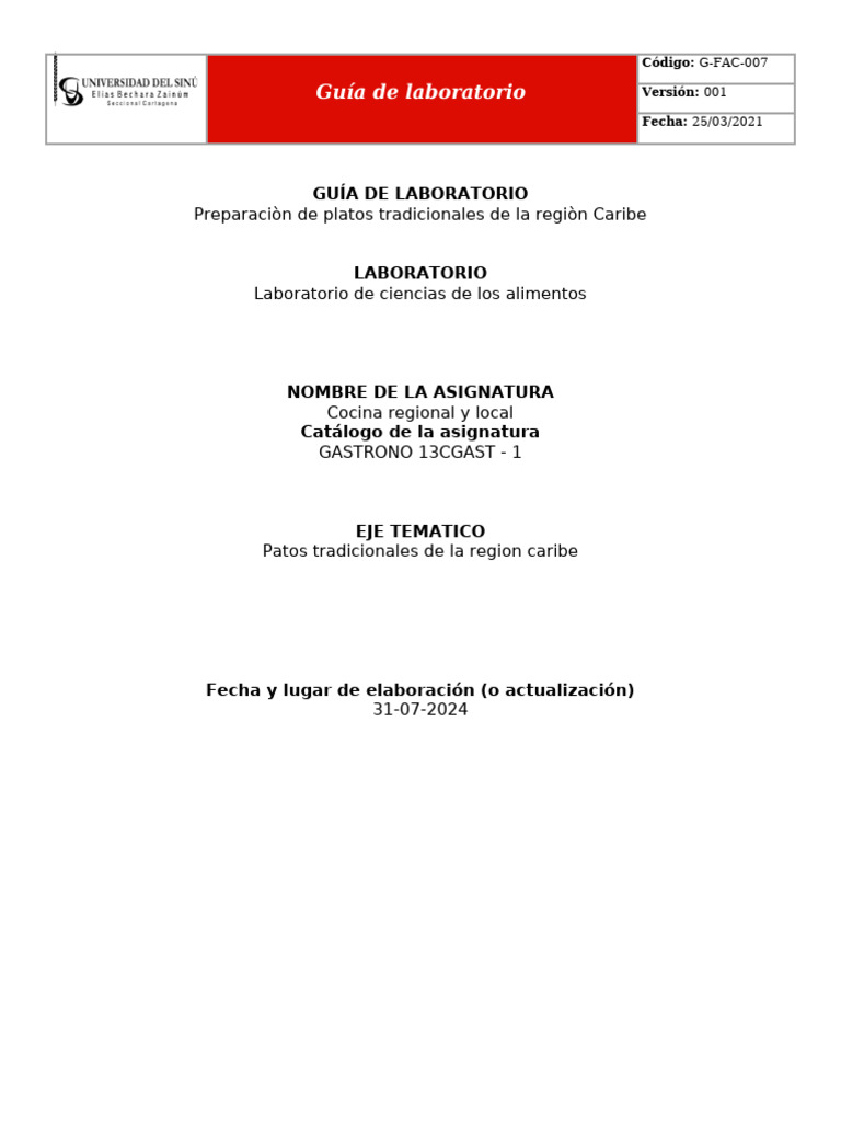 Laboratorio Cocina Regional | PDF | Queso | Postres