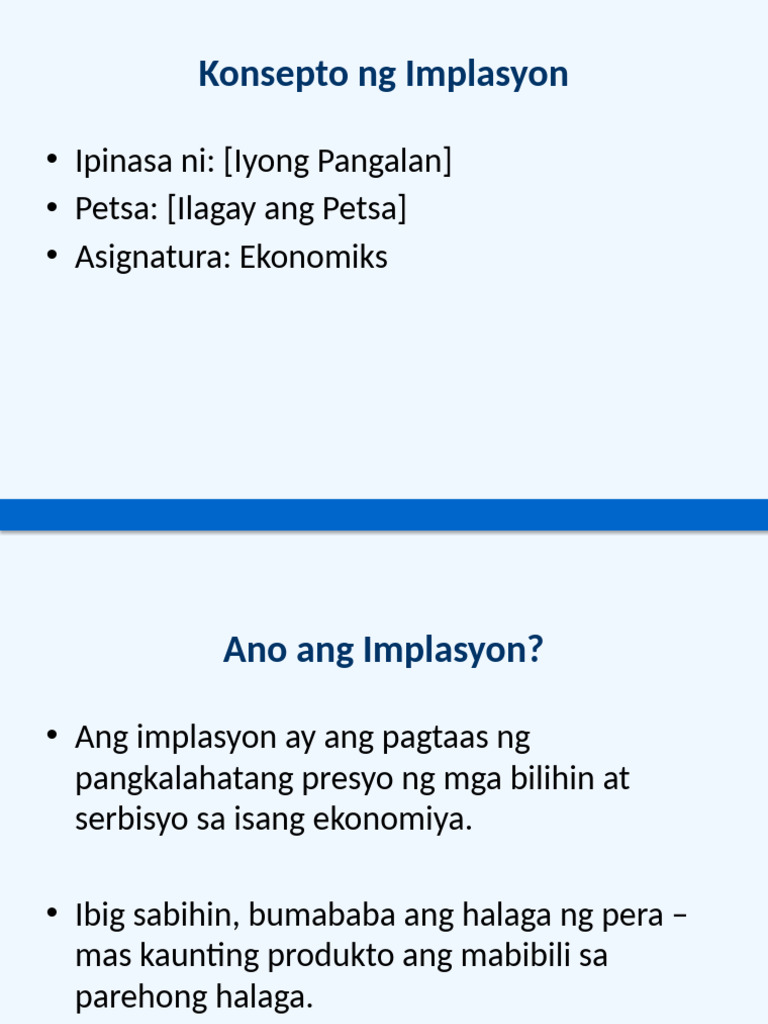 Konsepto NG Implasyon Design | PDF