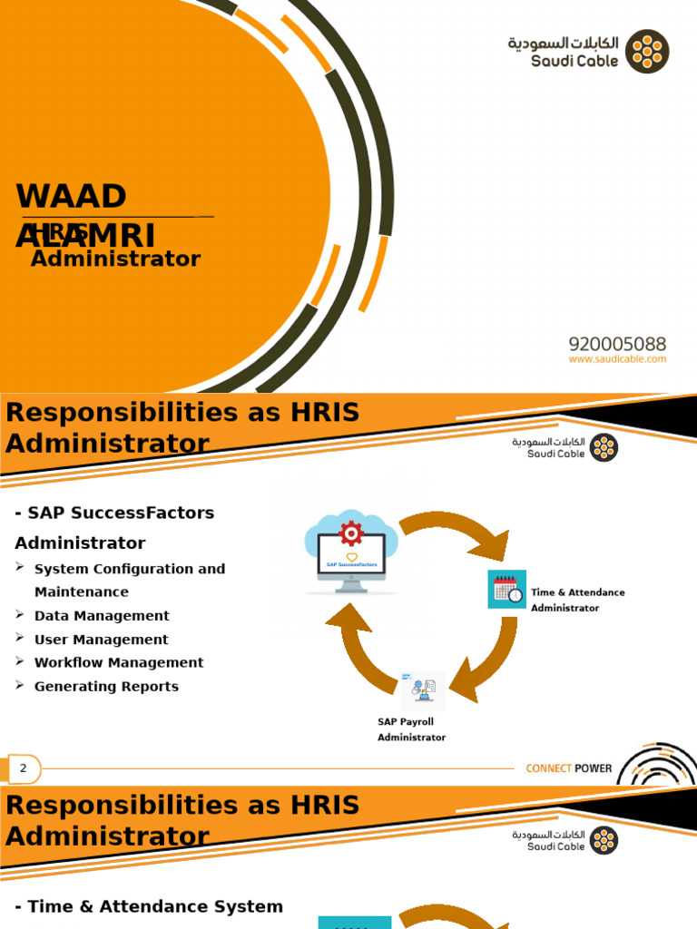 HRIS Administrator Responsibilities Overview | PDF