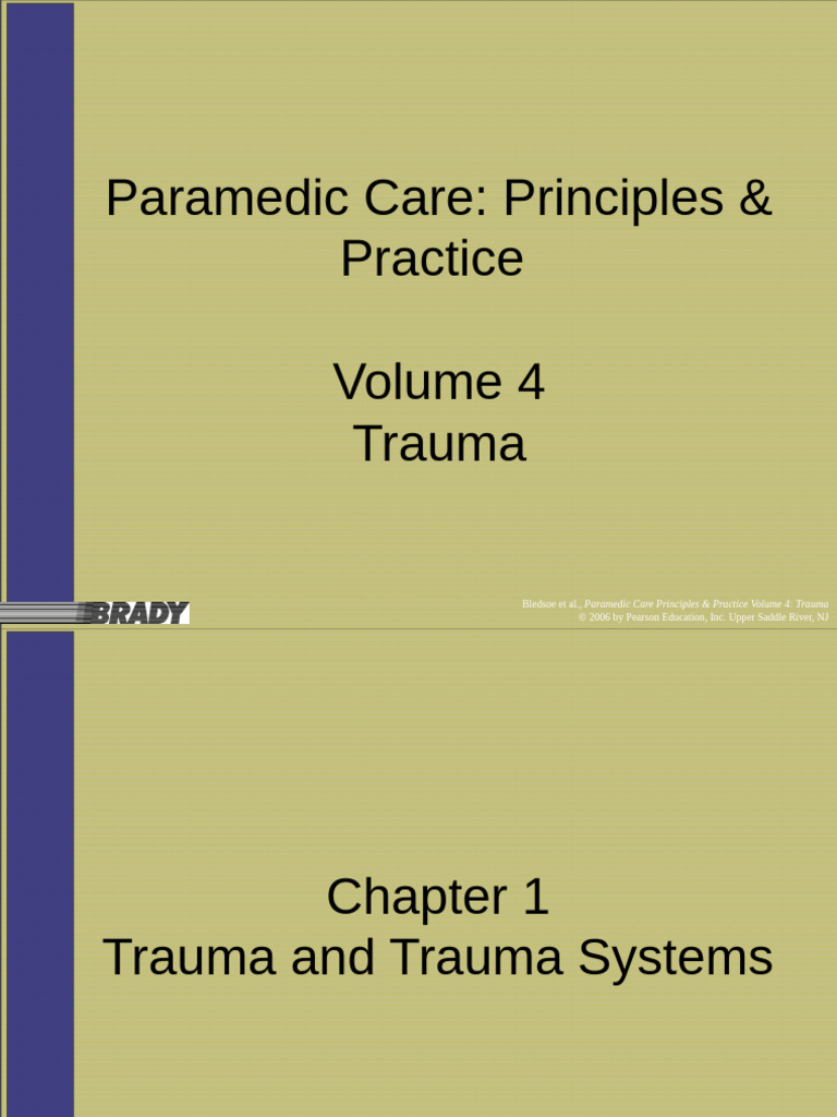 Presentación Del Manual de Rescate - Bledsoe - V4 - ch01 | PDF ...