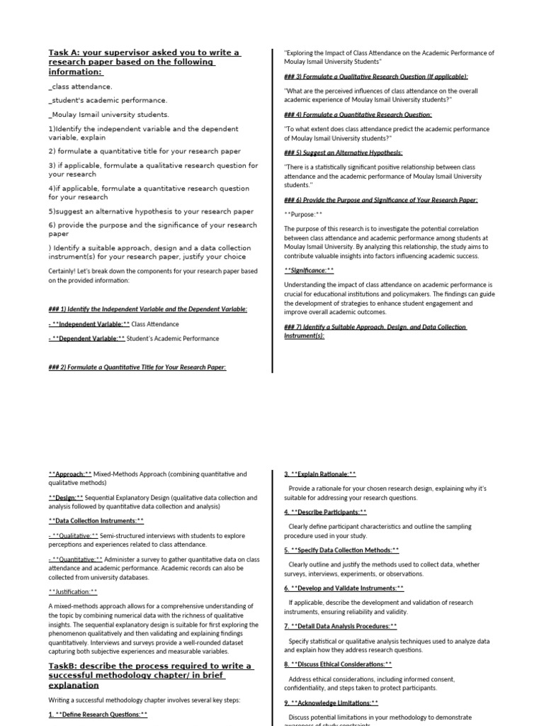 Research Exam Correction | PDF | Quantitative Research | Methodology