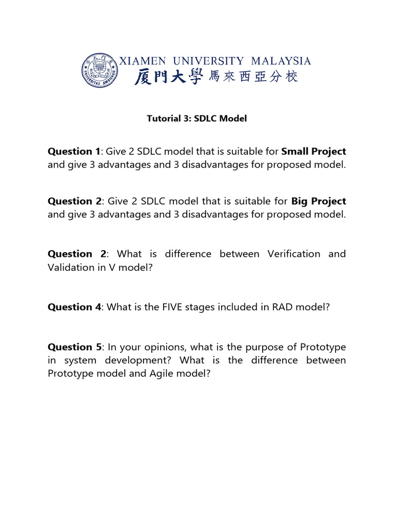 SDLC Models for Small and Big Projects | PDF | Software Development ...