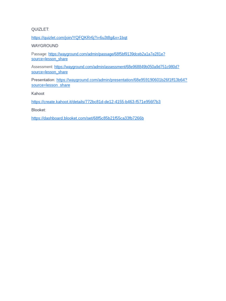 Quizlet Omega PDF | PDF