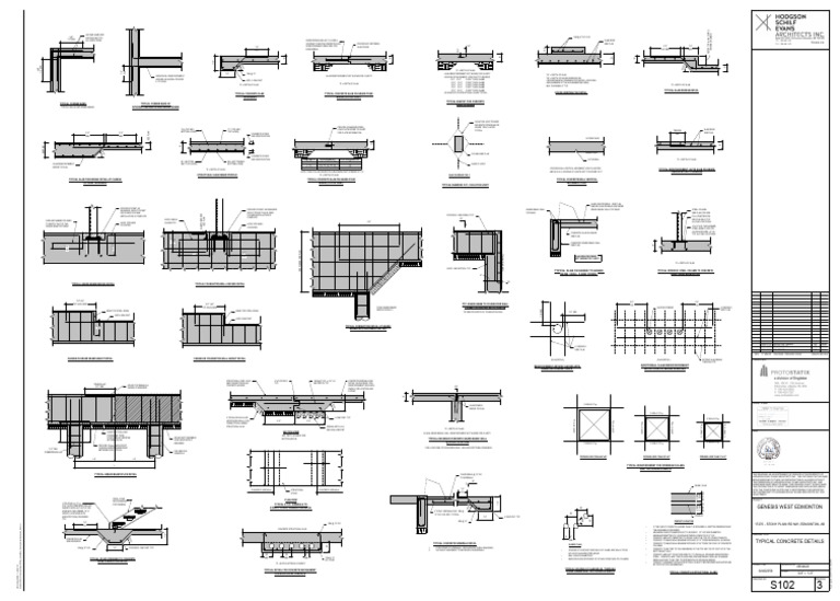 s102 Typical Concrete Details Rev.4 | PDF | Concrete | Composite Material