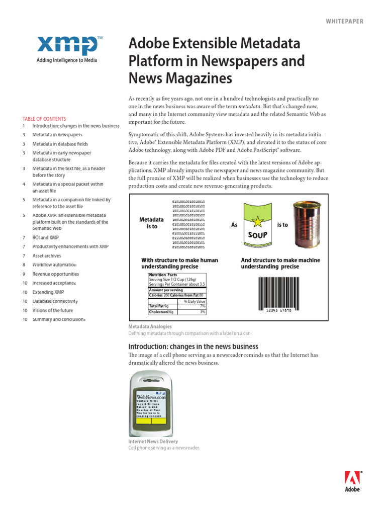 XMP News-Mags WP | PDF | Metadata | Adobe Creative Suite