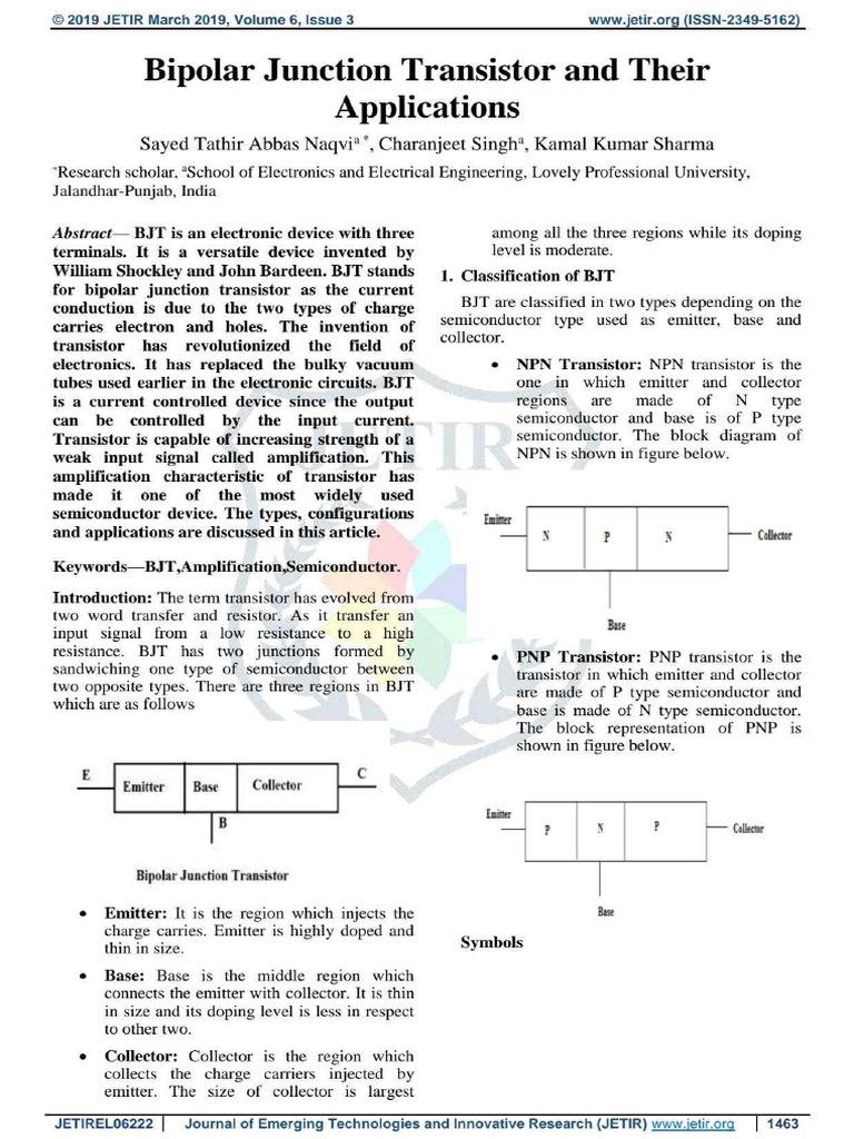BJT and Their Applications | PDF
