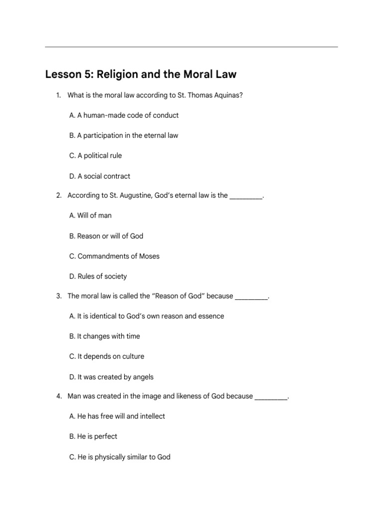 Understanding Moral Law and Love | PDF | Love | Ten Commandments