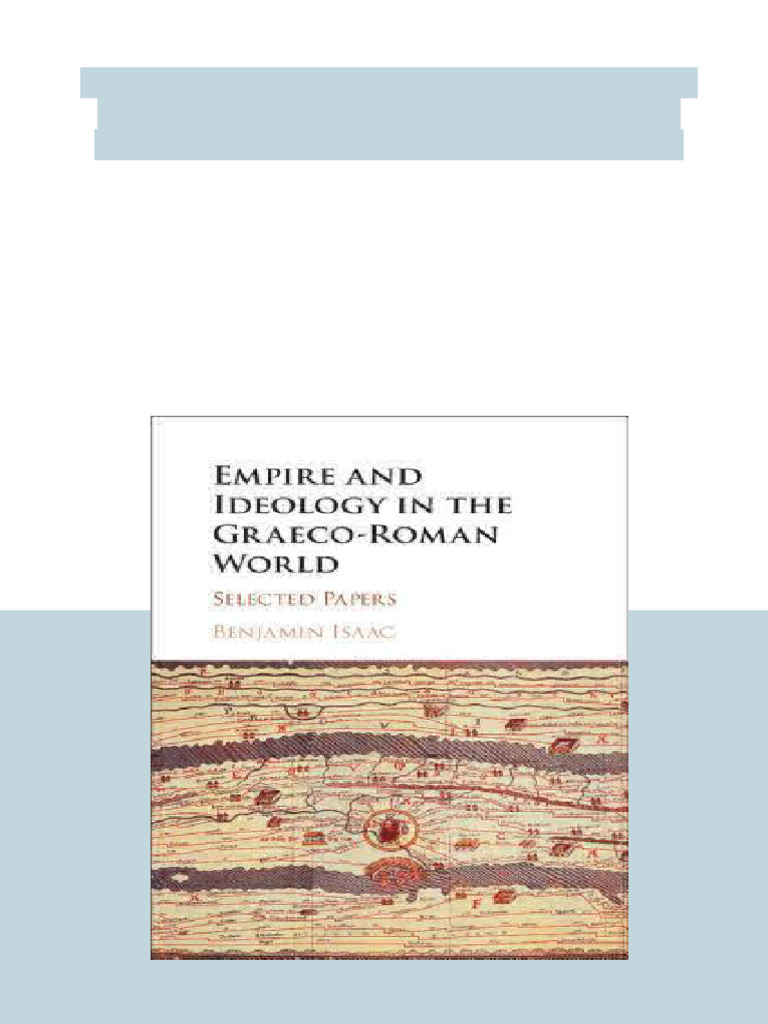 (Ebook) Empire and Ideology in the Graeco-Roman World: Selected Papers ...