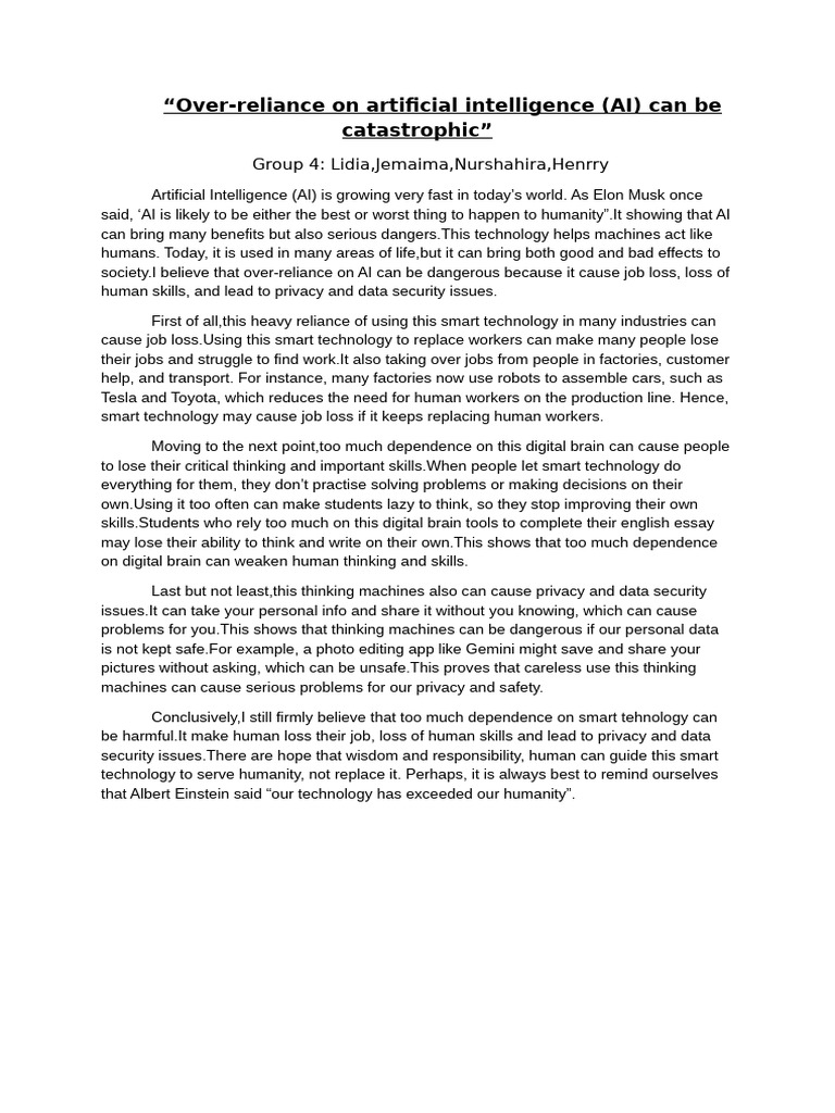 Artificial Intelligence Group 4 | PDF | Artificial Intelligence | Intelligence (AI) & Semantics