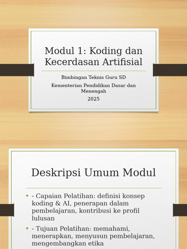 Modul 1 Koding AI | PDF