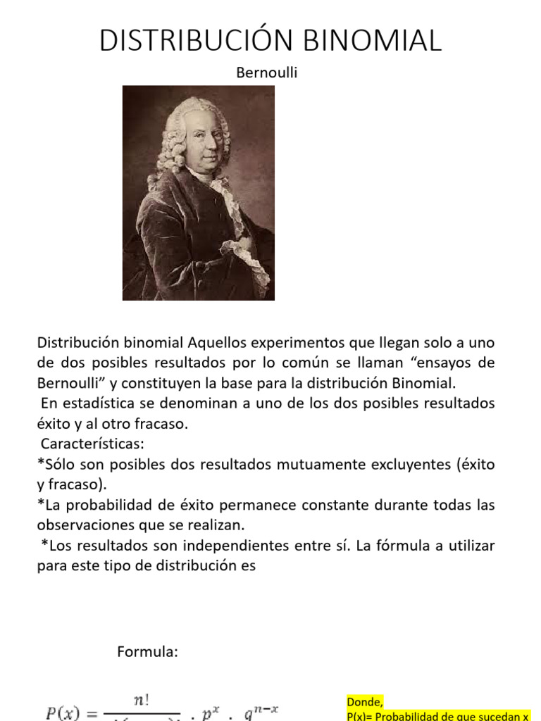 DISTRIBUCIÓN Binomial | PDF