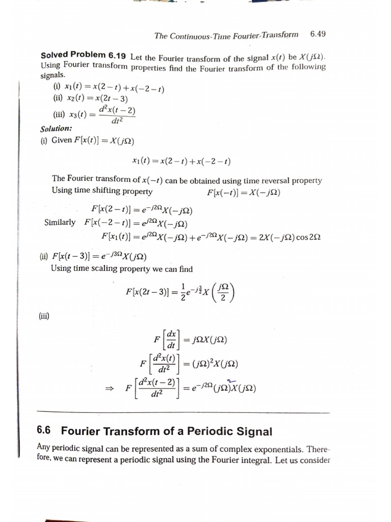 4.CTFT of Periodic Signal and System Analysis | PDF