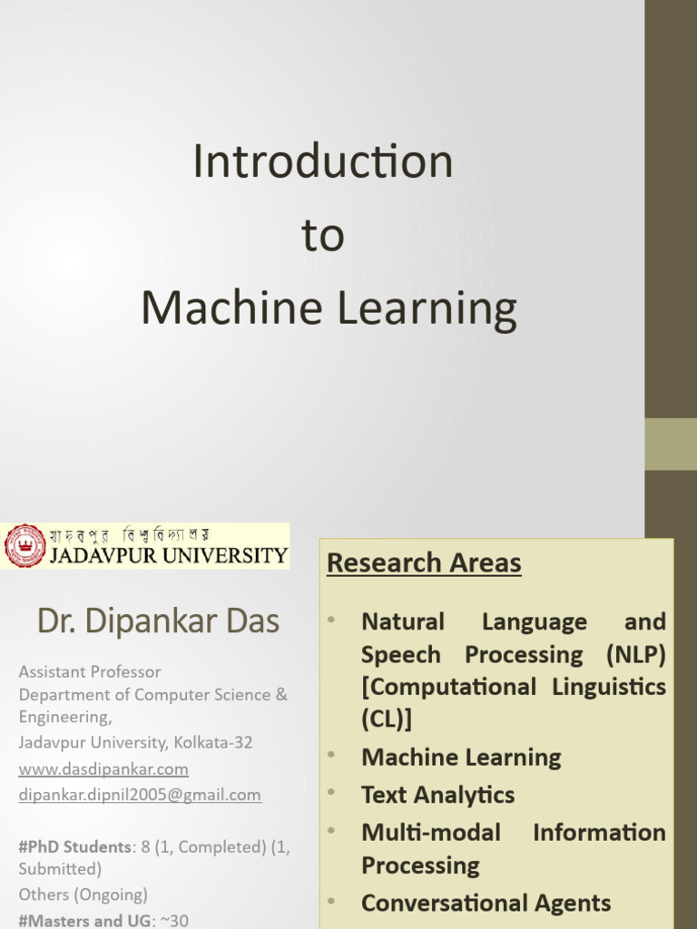 Machine Learning - Open Elective - Part I | PDF | Machine Learning ...