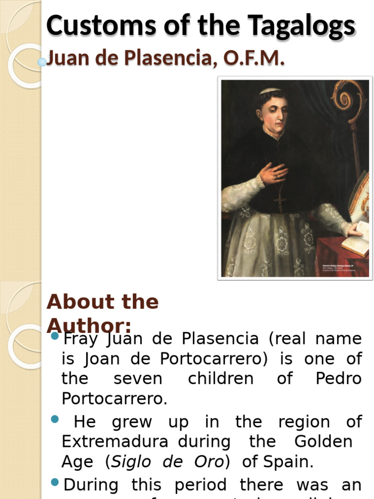Customs of the Tagalogs by Plasencia | PDF | Philippines