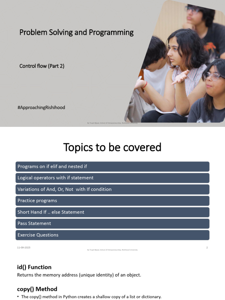 Week 3 - 4 Session - Nested Conditionals ShortHandIfStatement Practice Problems | PDF | Boolean ...