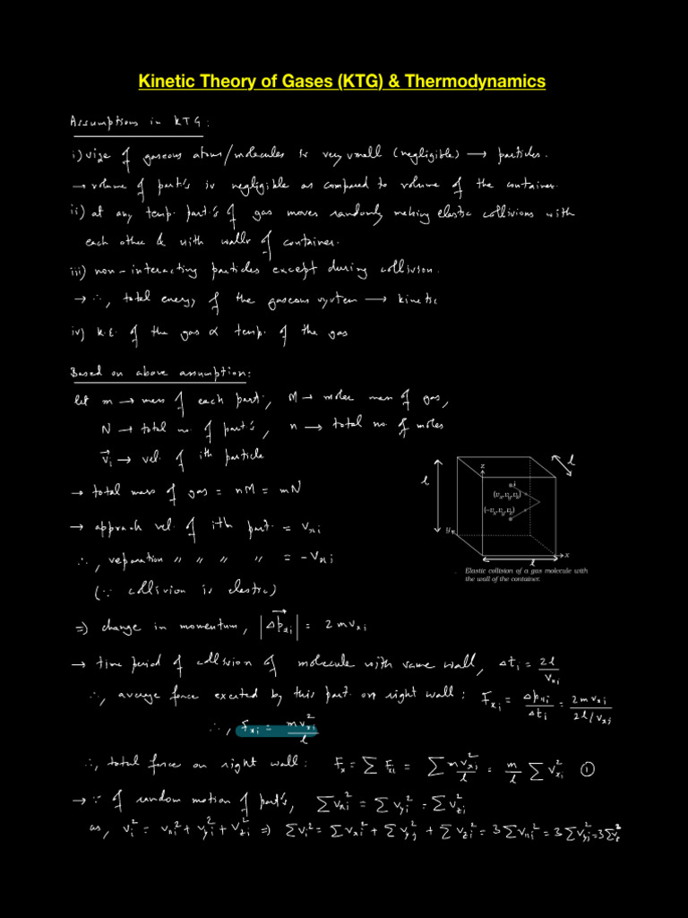 FIITJEE Narayanguda 11 Jan 2025 KTG & Thermodynamics | PDF | Gases | Physical Sciences