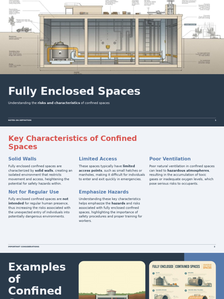 Confined Space Risks and Characteristics | PDF