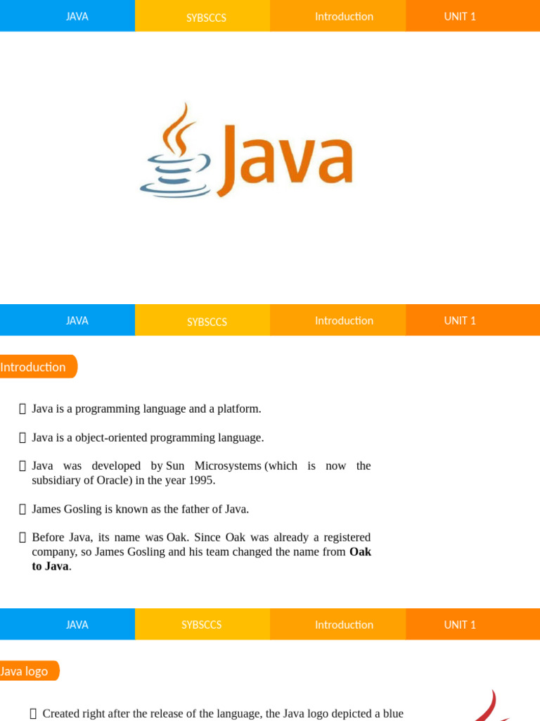 Unit 1 | PDF | Java (Programming Language) | Java Virtual Machine